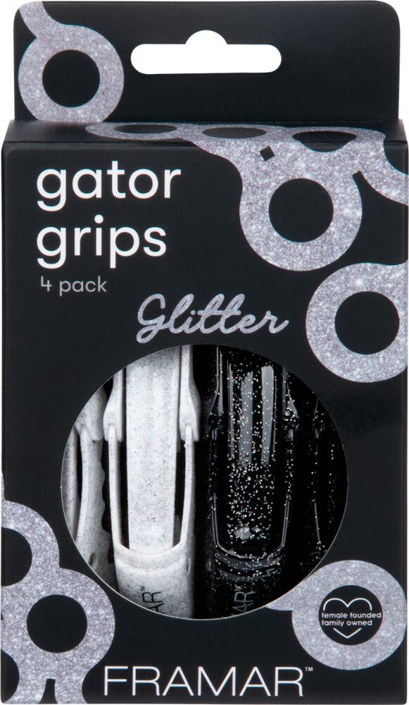 Abteilklammern | Framar Glitter Gator Grip Clips